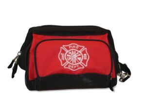 lightning x fireman's all-purpose wide mouth toiletry/personal tool bag for shift firefighter w/maltese cross