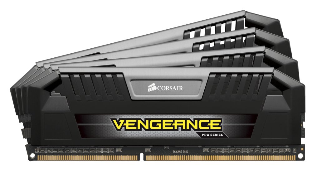 Corsair CMY32GX3M4A1600C9 Vengeance Pro 32GB (4x8GB) DDR3 1600 MHz (PC3 12800) Desktop 1.5V, Black