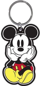 disney mickey mouse face in palms keychain