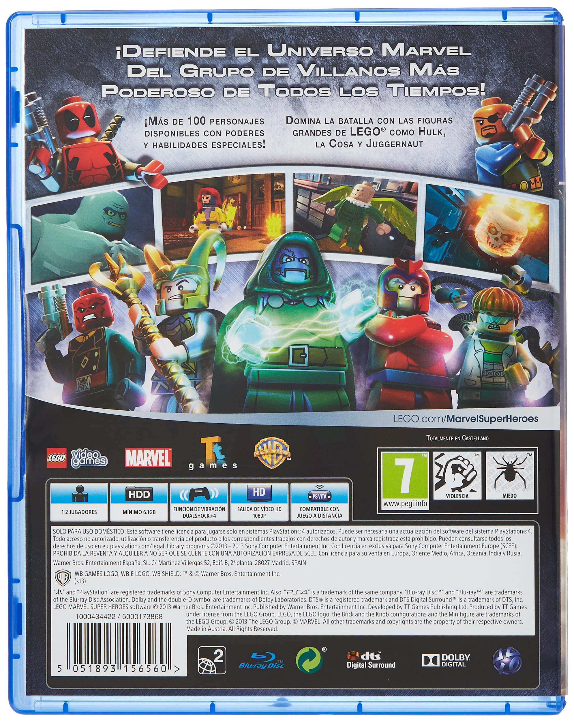 Lego Marvel Super Heroes (PS4)