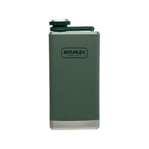 stanley adventure stainless steel flask 8oz hammertone green