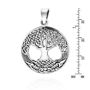 AeraVida Amazing Rare Celtic Tree of Life .925 Sterling Silver Pendant | Christmas Pendent