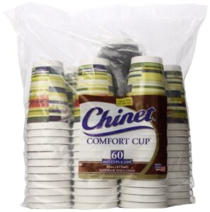 chinet comfort cup and lids, 60 count 16 oz (styles may vary)