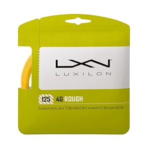 luxilon 4g rough 125 tennis string - set, gold