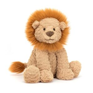 jellycat fuddlewuddle lion stuffed animal, medium, 9 inches