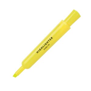 Office Depot Chisel-Tip Highlighter, Fluorescent Yellow, Pack Of 12, 0