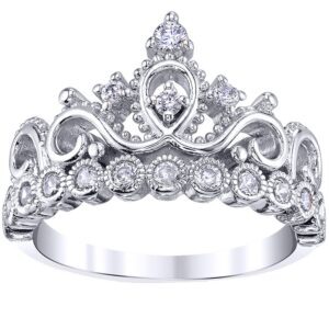 guliette verona 925 sterling silver princess crown ring (9)