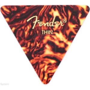 fender 355 shape guitar picks, thin, 12 pack, shell