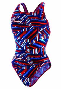 speedo deflection super pro back female navy/red/white 26