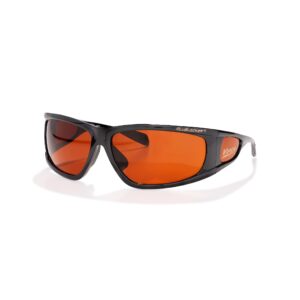 blublocker, black viper sunglasses with scratch resistant lens | blocks 100% of blue light and uva & uvb rays | gender neutral - for men, women & everyone | 2703k |