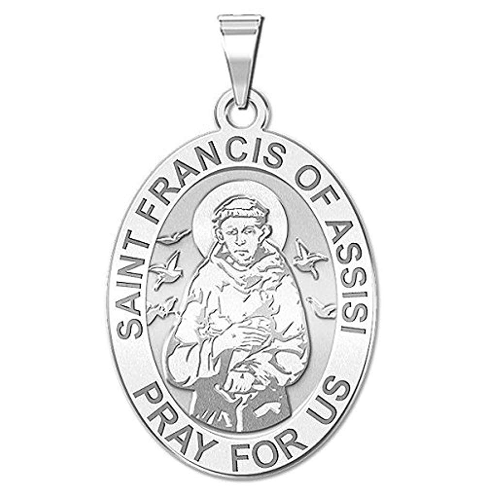 St Francis of Assisi - Sterling Silver Religious Pendant - Patron Saint - Beautifully Crafted Jewelry by PicturesOnGold - Necklace For Men & Women