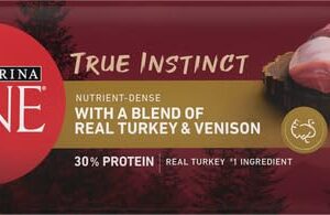 Purina ONE High Protein, Natural Dry Dog Food, True Instinct With Real Turkey & Venison - 3.8 lb. Bag