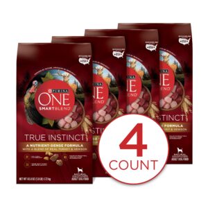 Purina ONE High Protein, Natural Dry Dog Food, True Instinct With Real Turkey & Venison - 3.8 lb. Bag