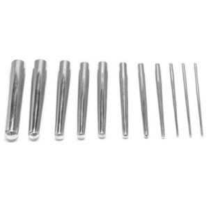 urban body jewelry 13 piece surgical steel concave ear stretching taper kit (18 gauge - 00 gauge)