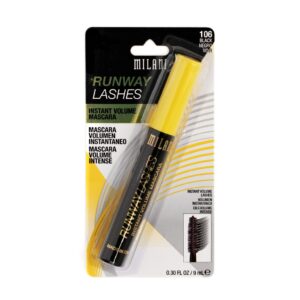 milani runway lashes volumizing & lengthening black mascara, .3 oz