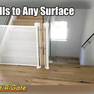 Retract-A-Gate 72" White: The Original and only Made in USA Retractable Baby, Dog, & Cat Gate