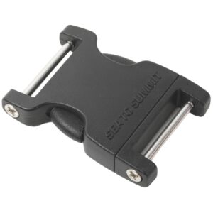 sea to summit 2 pin field repair side release buckle-black, 20 mm