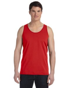 bella canvas unisex jersey tank xl red