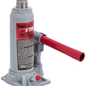 Pro-Lift B-004D Grey Hydraulic Bottle Jack for Truck - 4 Ton Capacity