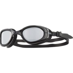 tyr special ops 2.0 swim goggles with polarized, anti-fog lenses, for men and women, black