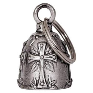 hot leathers bea1020 silver cross guardian bell