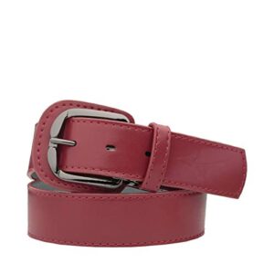 mizuno adult leather mizuno classic belt long , red, 50-inch us