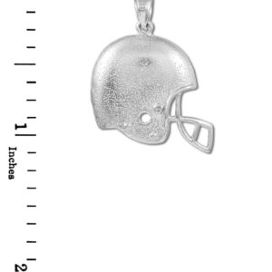 Claddagh Gold 925 Sterling Silver Football Helmet Sports Pendant