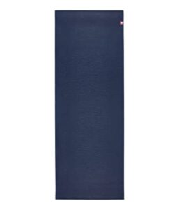 manduka eko yoga mat - for women and men, strong, durable, non slip grip, 5mm thick, 71 inch, midnight blue, 180cm x 60cm x 5mm