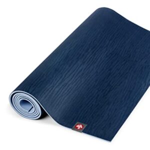 Manduka eKO Yoga Mat - For Women and Men, Strong, Durable, Non Slip Grip, 5mm Thick, 71 Inch, Midnight Blue, 180cm x 60cm x 5mm