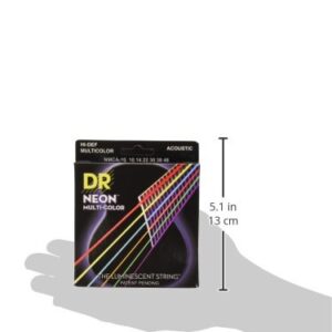 DR Strings HI-DEF NEON Acoustic Guitar Strings (NMCA-10)