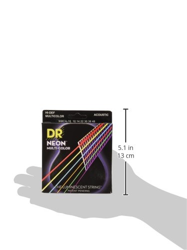 DR Strings HI-DEF NEON Acoustic Guitar Strings (NMCA-10)