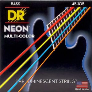 dr strings hi-def neon bass guitar strings (nmcb-45)