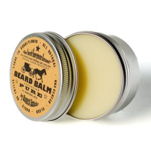 Honest Amish - PURE - Fragrance Free Beard Balm - All Natural - 2 Ounce