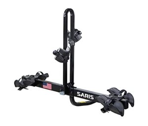 saris freedom bike hitch car rack, 2-bicycle carrier, black