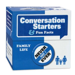 never have i ever conversation starters: family edition | funny card game for parties, get togethers, vacations, game nights & gifts | fun card games for family, teens and kids | 150 cards | ages 8+