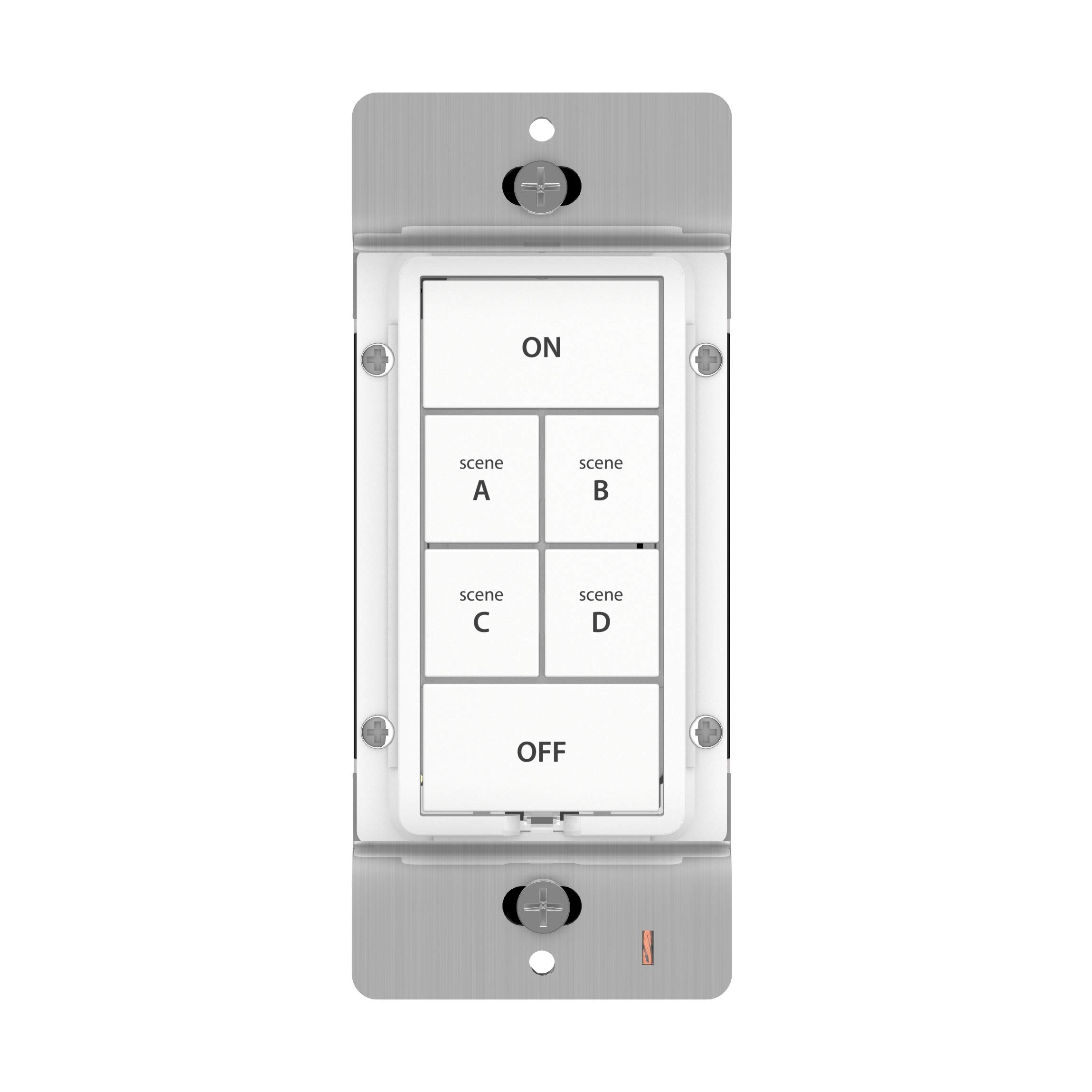 Insteon Smart Dimmer 6-Button Keypad, KeypadLinc in-Wall Controller, 2334-232 (White) - Insteon Hub Required for Voice Control with Alexa & Google Assistant