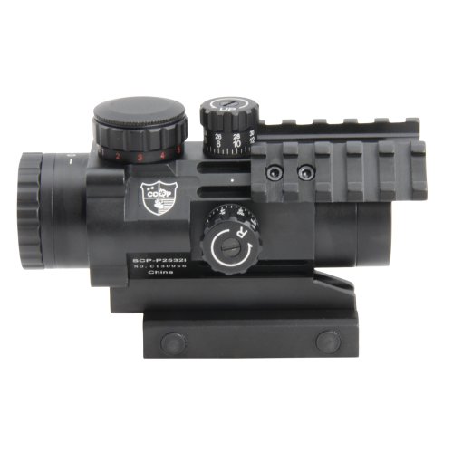 CCOP Outdoor Products Tactical Prism Scope, 2.5x32mm, Red/Green