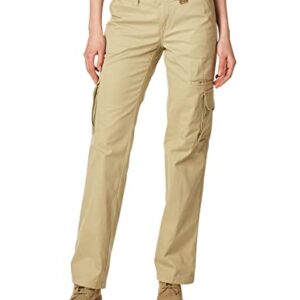 Dickies Women's Relaxed Fit Cargo Pants, Khaki, 6