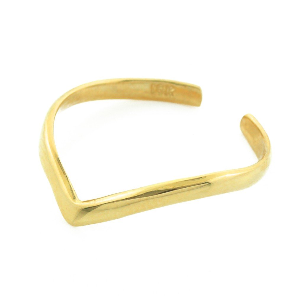 14k Gold Chevron Stackable Toe Ring