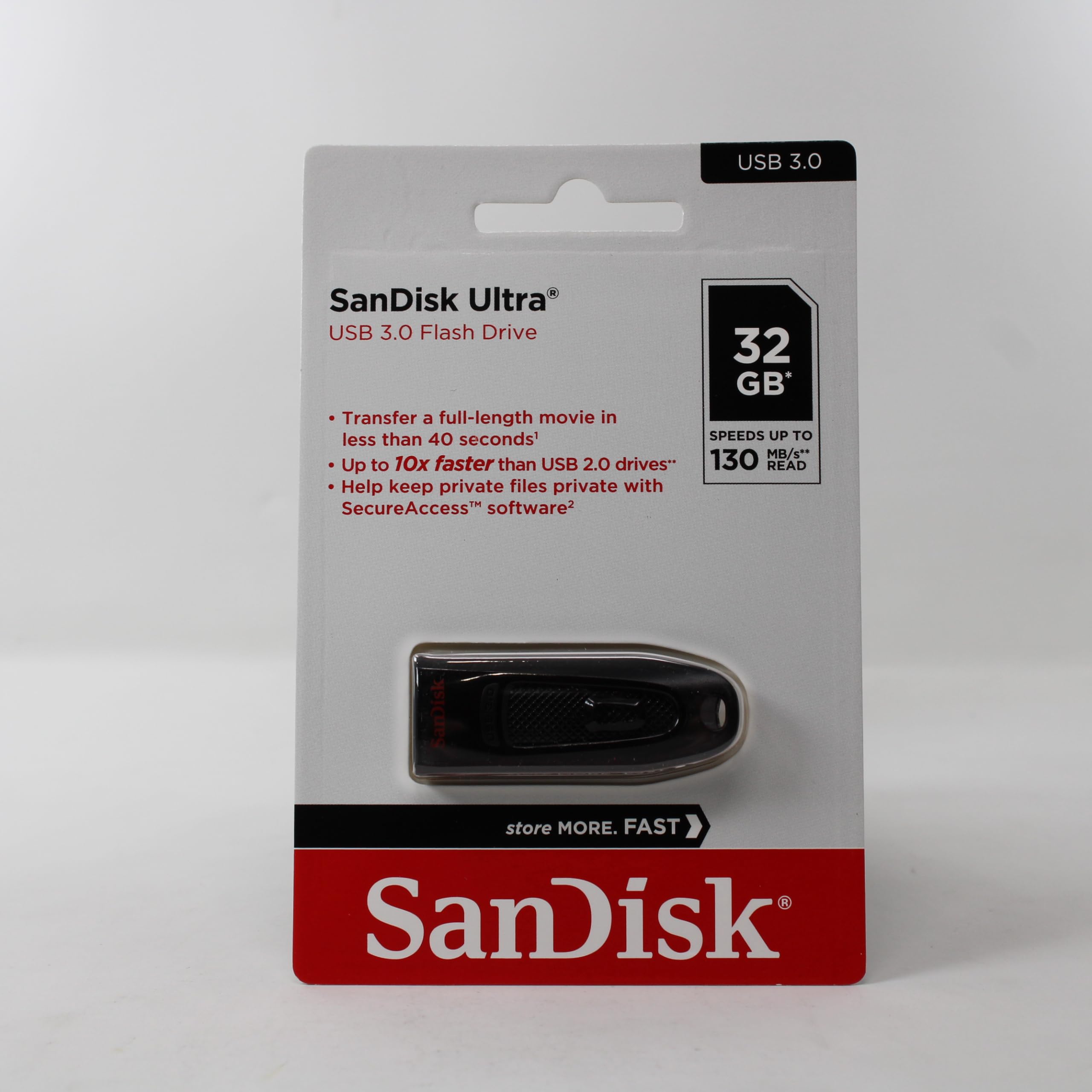 SanDisk SDCZ48-032G-U46R Ultra 32 GB USB 3.0 Flash Drive Up to 80MB/s [Older Version]