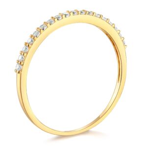 14k Yellow Gold Wedding Band - Size 7