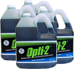 opti-2 20044 1 gallon 2-cycle engine lubricant w/ fuel stabilizer - case of 4