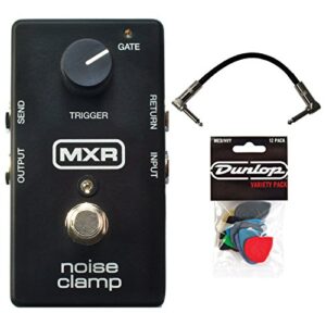 mxr m195 noise clamp pedal w/patch cable and pick pack