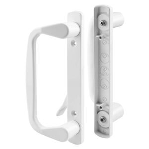 prime-line c 1178 diecast, white, patio door handle (single pack)