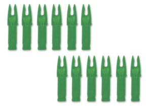 carbon express 50259 tcx nock, size .203 (fits piledrive pass thru extreme 250 & 350), 12-pack, clear green