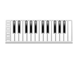 xkey 25 usb midi keyboard - apple-style ultra-thin aluminum frame, 25 full-size velocity-sensitive keys, polyphonic aftertouch, ultra-low latency, simply plug & play on ipad, iphone, mac, pc