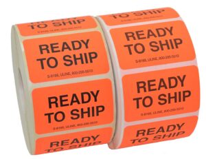 uline ready to ship labels, roll of 1000 labels