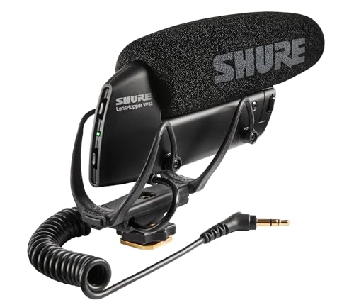 Shure VP83 LensHopper Camera-Mounted Condenser Shotgun Microphone for use with DSLR Cameras and HD Camcorders - Capture Detailed, High Definition Audio with Full Low-end Response