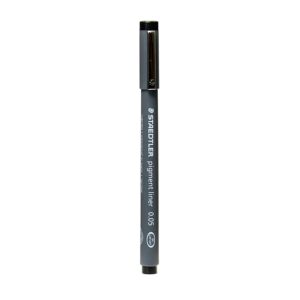 staedtler pigment liner 0.05 mm black [pack of 5] (60471-pk5)