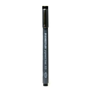 staedtler pigment liner 0.5 mm black [pack of 5] (60480-pk5)